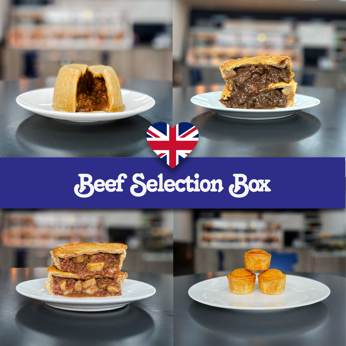 Beef Selection Box - Pies & Puddings– Bowen Pies